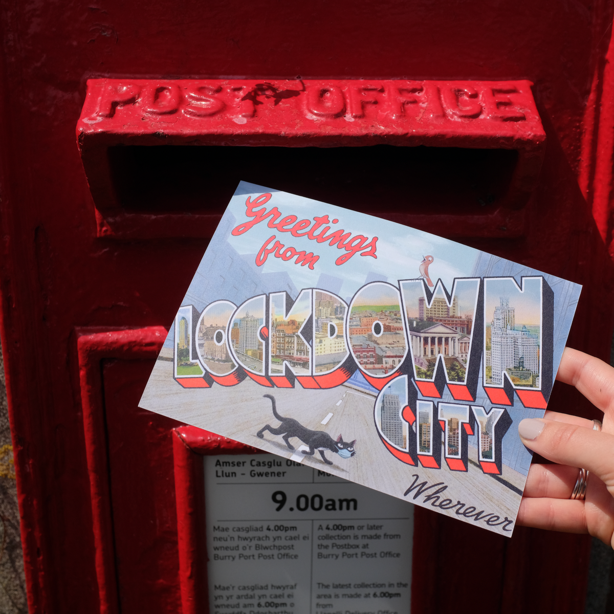 Greetings from Lockdown City postcard – Postcardiology